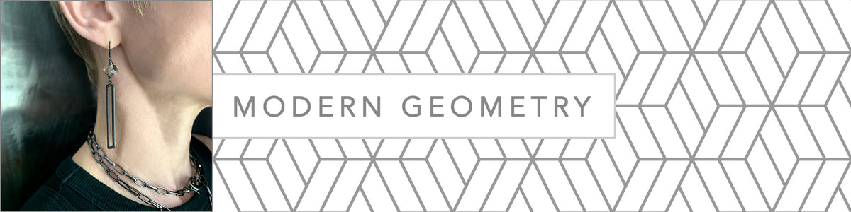 Modern Geometry: Contemporary Jewelry Design, Necklace and Earrings ...