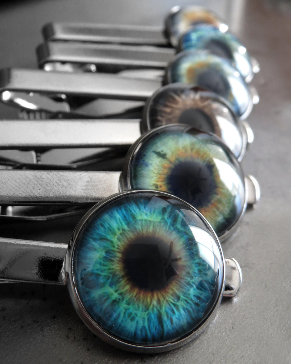 Realistic Eyeball Tie Clip - 6 Colors - Halloween Wedding Groom ...