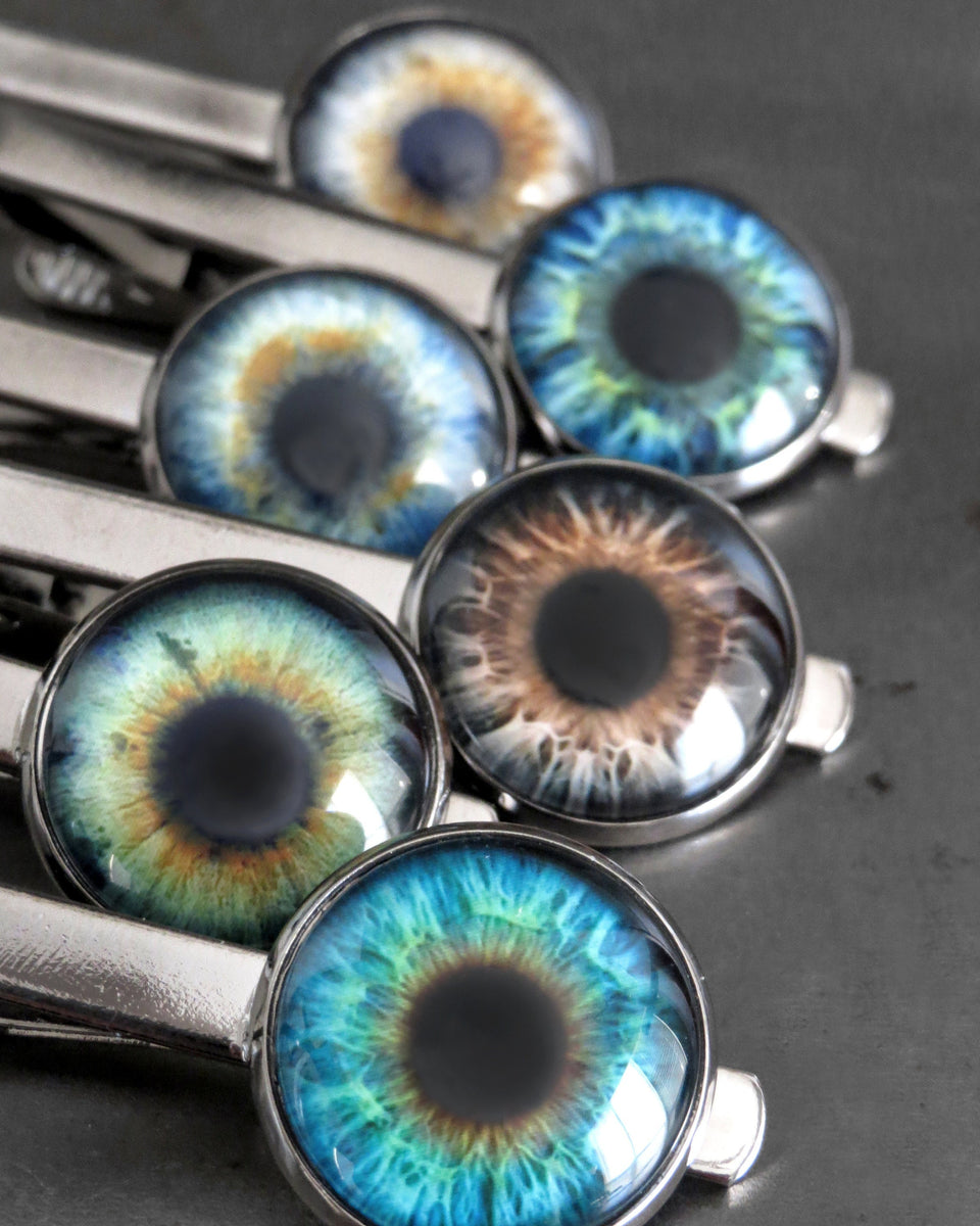 Realistic Eyeball Tie Clip - 6 Colors - Halloween Wedding Groom ...